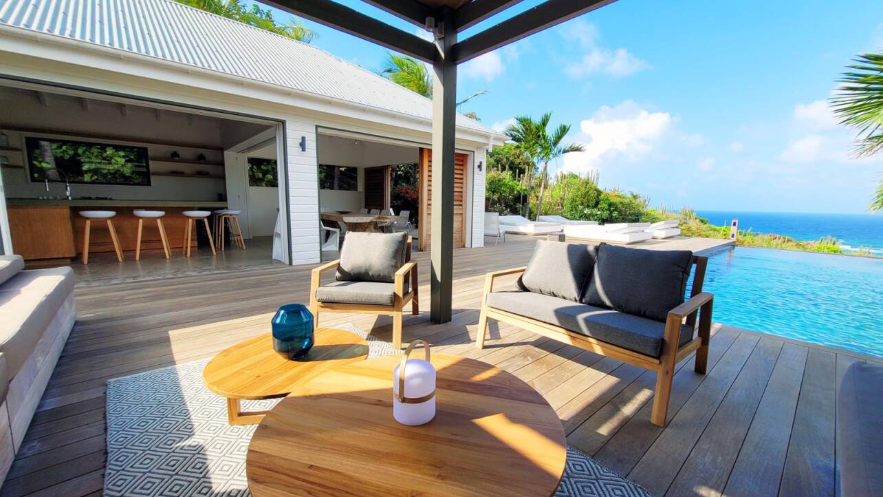 Luxury villa Coco Rock for rent in Petit Cul-de-Sac | Home In St Barts
