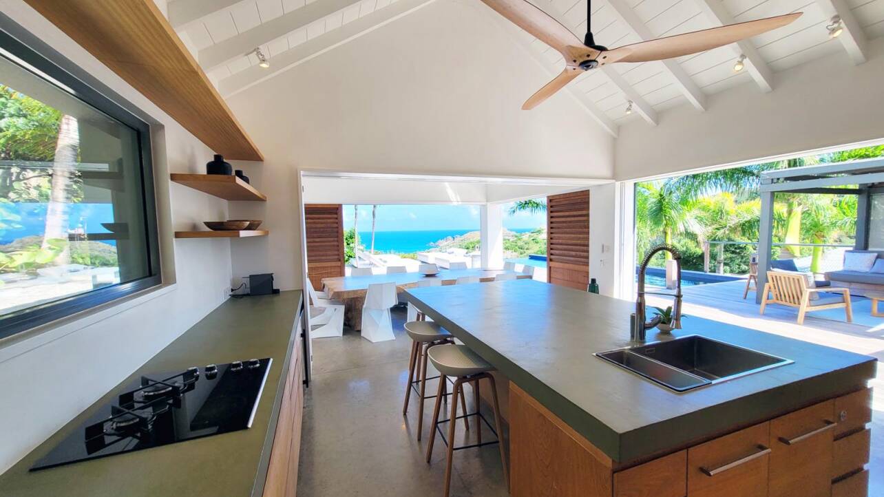 Luxury villa Coco Rock for rent in Petit Cul-de-Sac | Home In St Barts